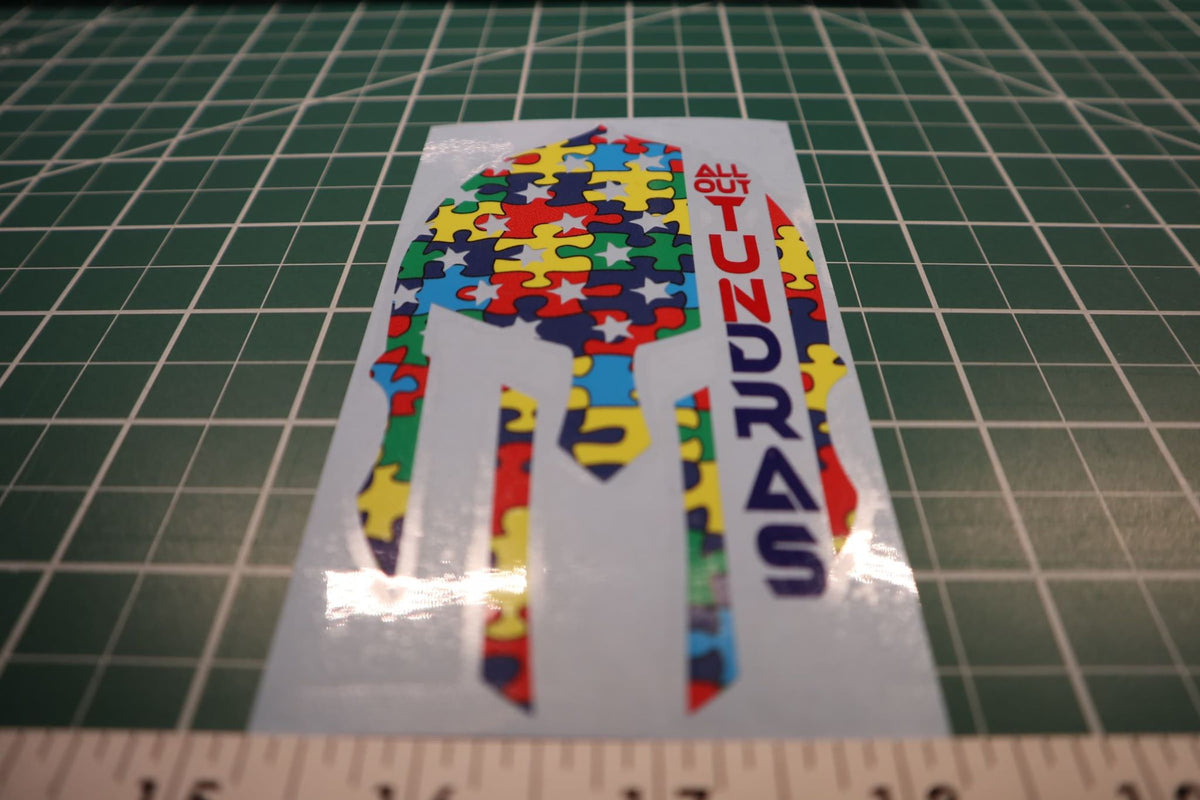 AOT Spartan Autism Decal – All Out Stickers